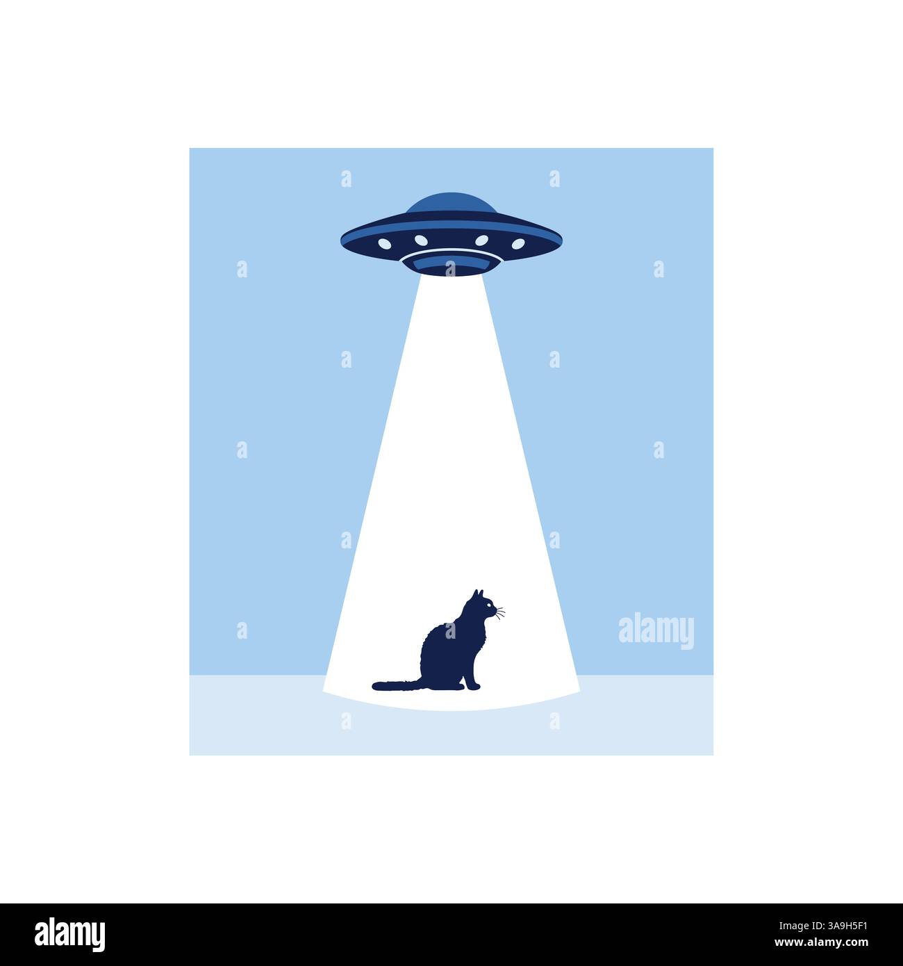 Cat in alien beam hi-res stock photography and images - Alamy