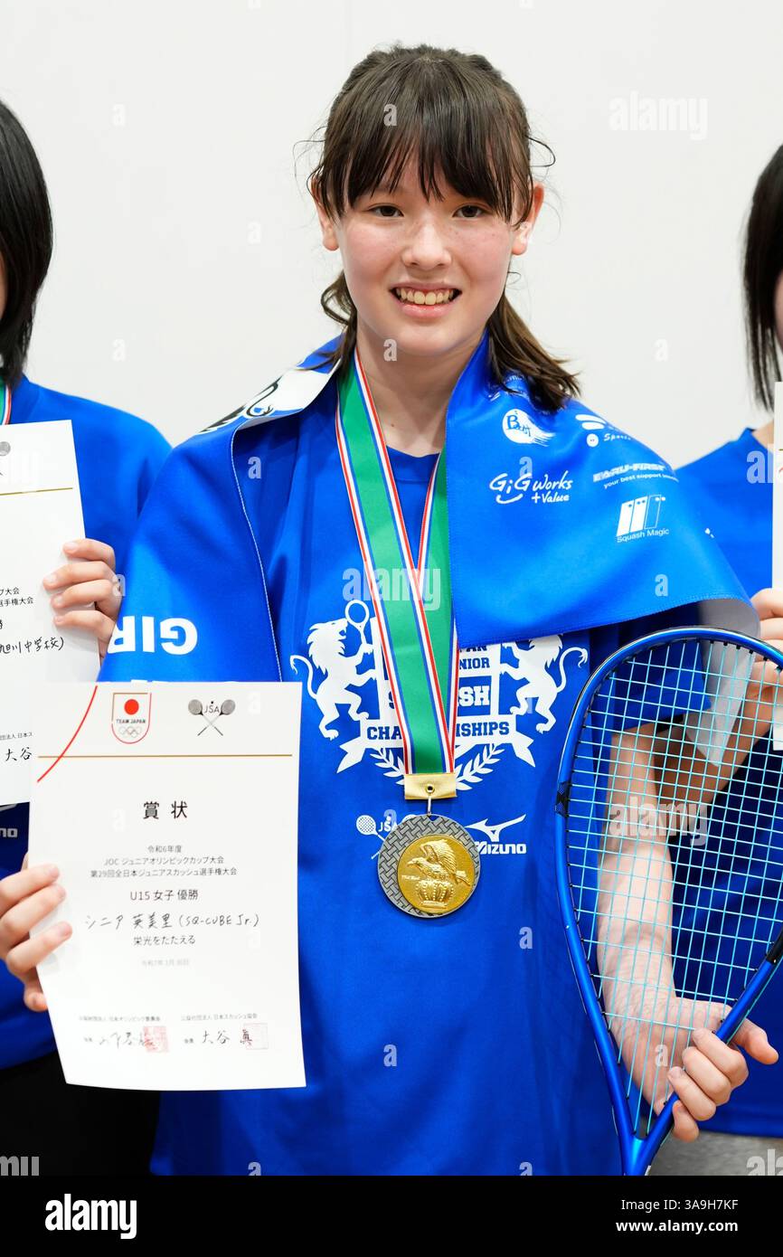 Kanagawa, Japan. 30th Mar, 2025. Squash : The 29th All Japan Junior ...
