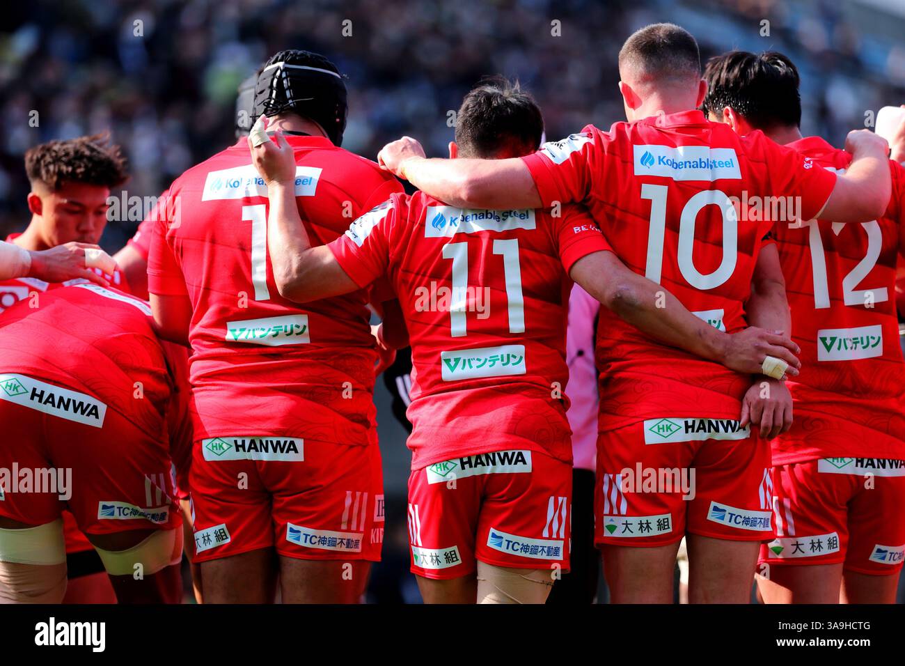 Tokyo, Japan. 30th Mar, 2025. KOBELCO Kobe Steelers team group(Steelers ...