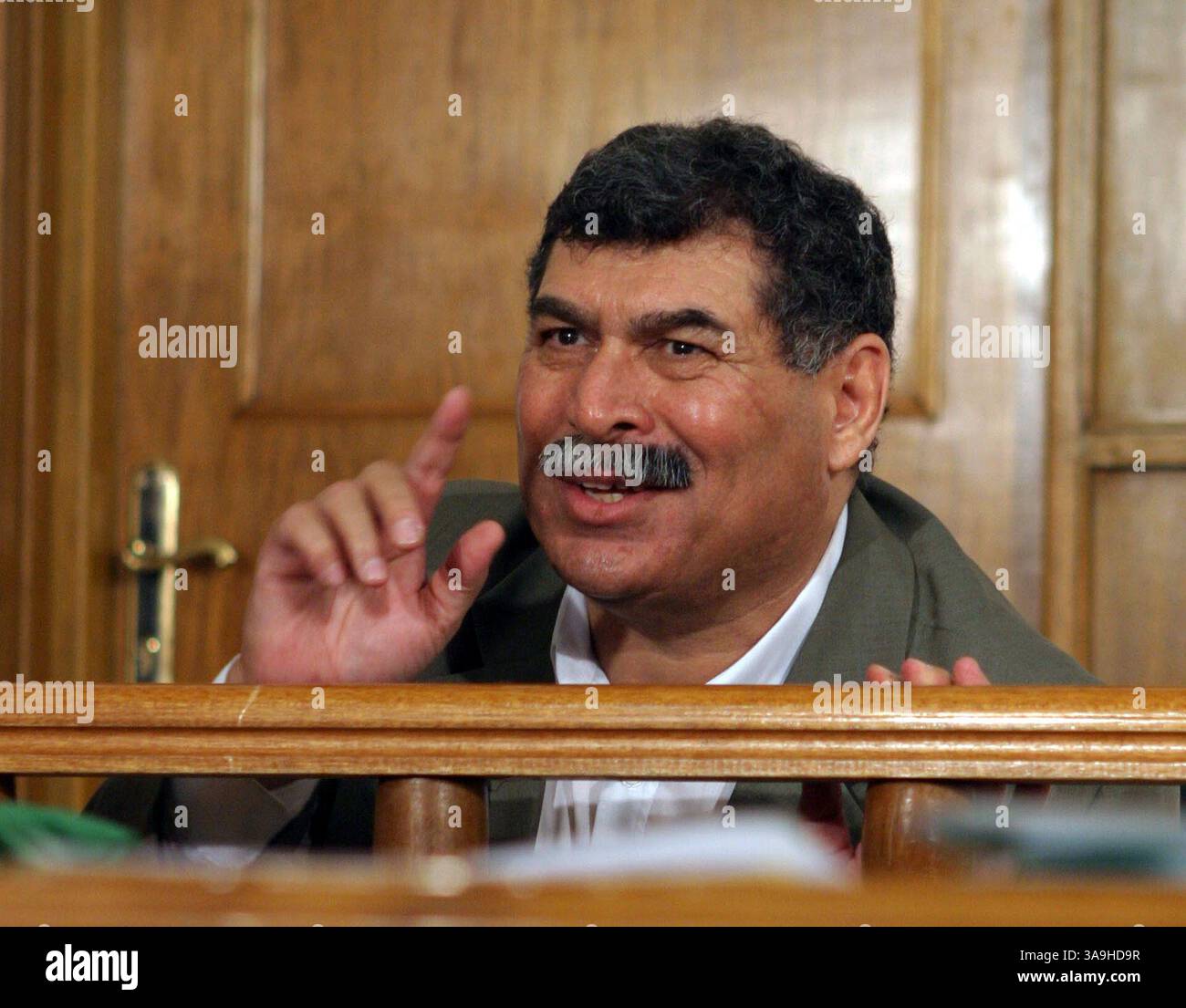 Jun 30, 2004; Baghdad, IRAQ; Former Iraqi Minister of Defense SULTAN ...