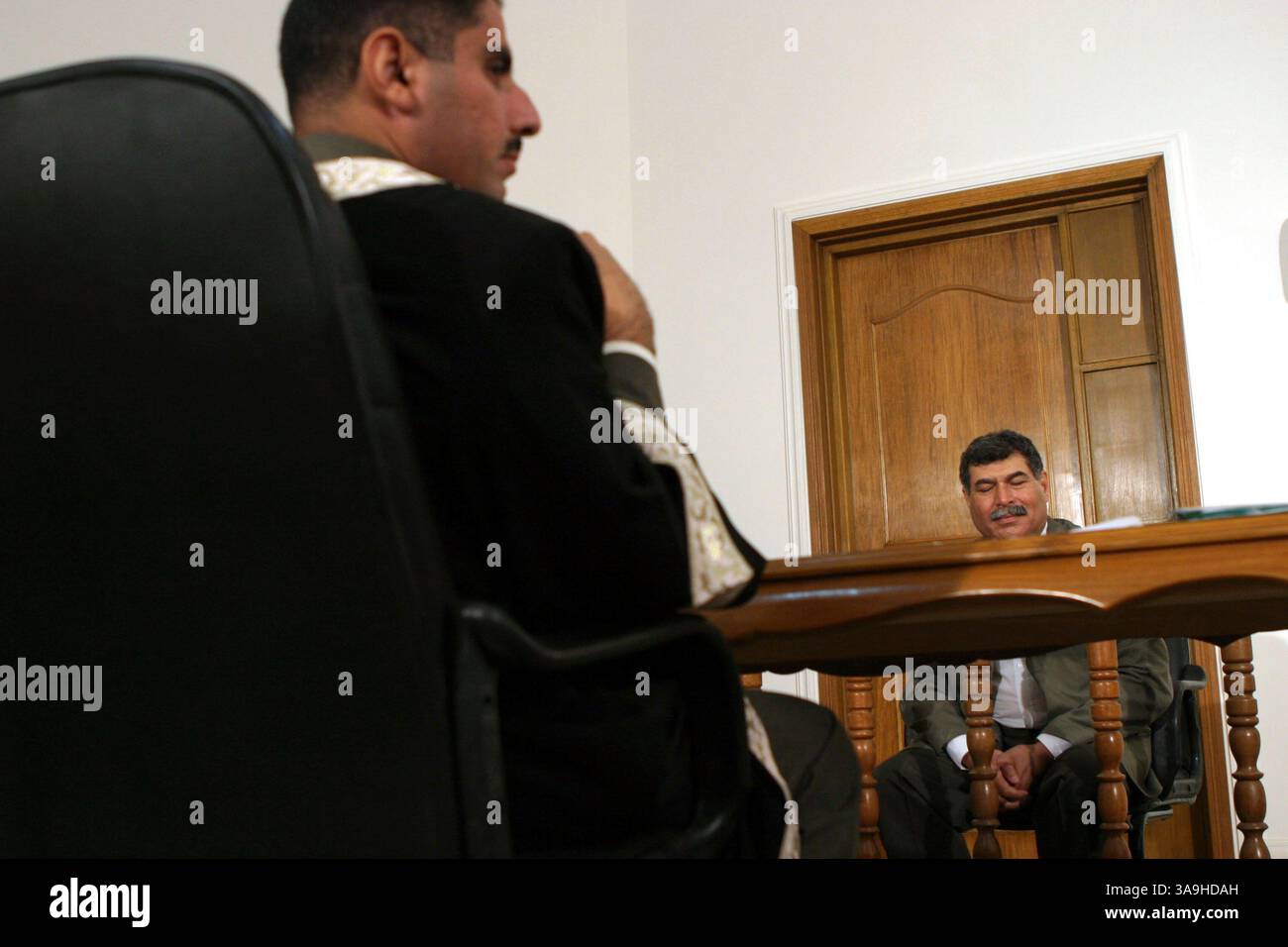 Jun 30, 2004; Baghdad, IRAQ; Former Iraqi Minister of Defense SULTAN ...