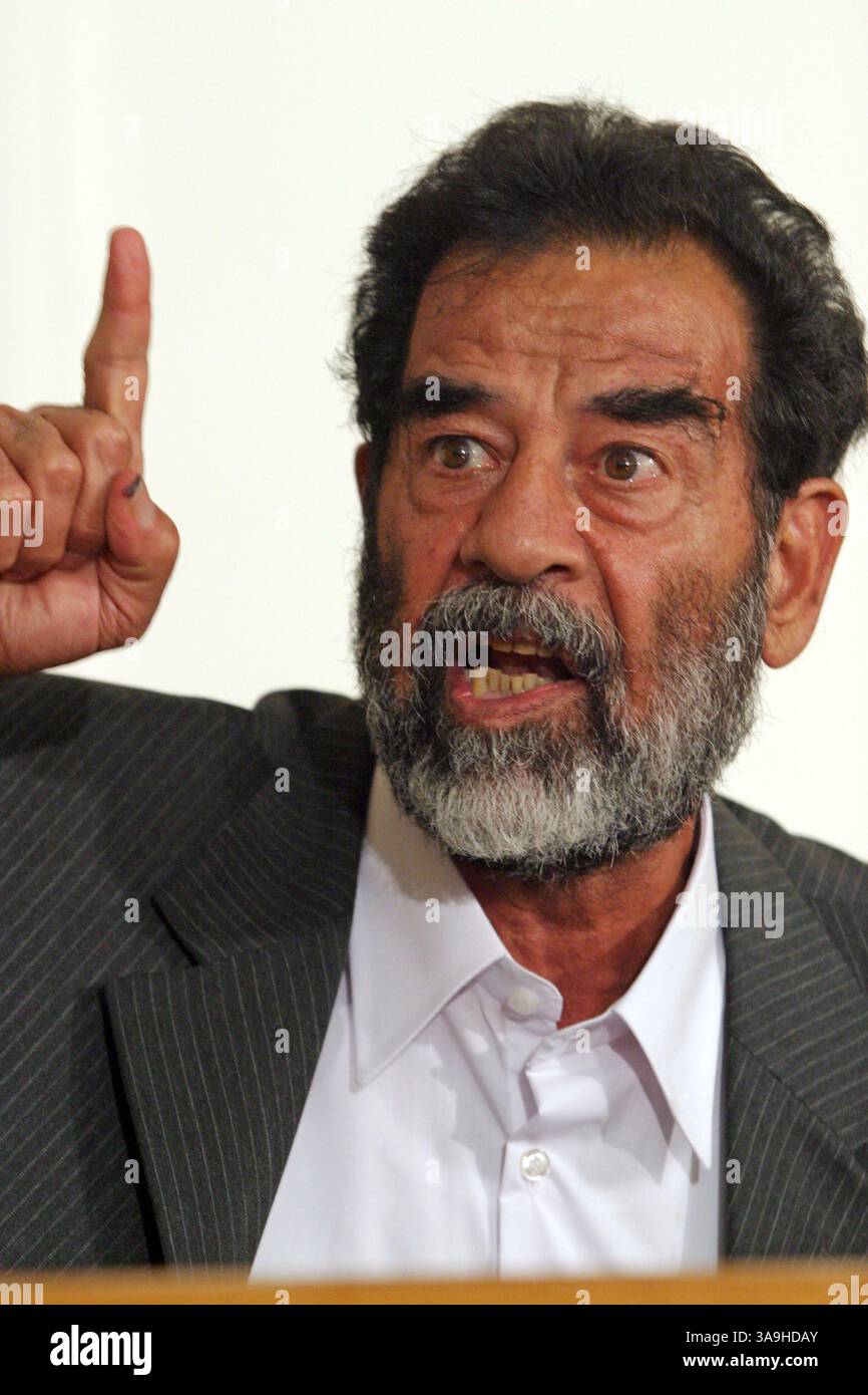 June 30, 2004 - Baghdad, IRAQ - SADDAM HUSSEIN, Iraq's former leader ...