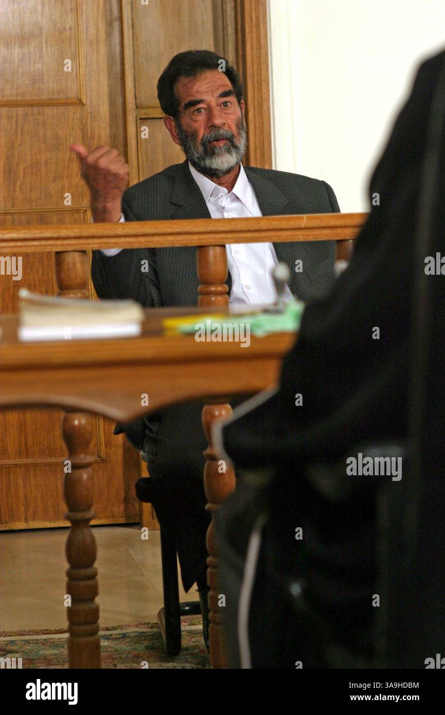 June 30, 2004 - Baghdad, IRAQ - SADDAM HUSSEIN, Iraq's former leader ...