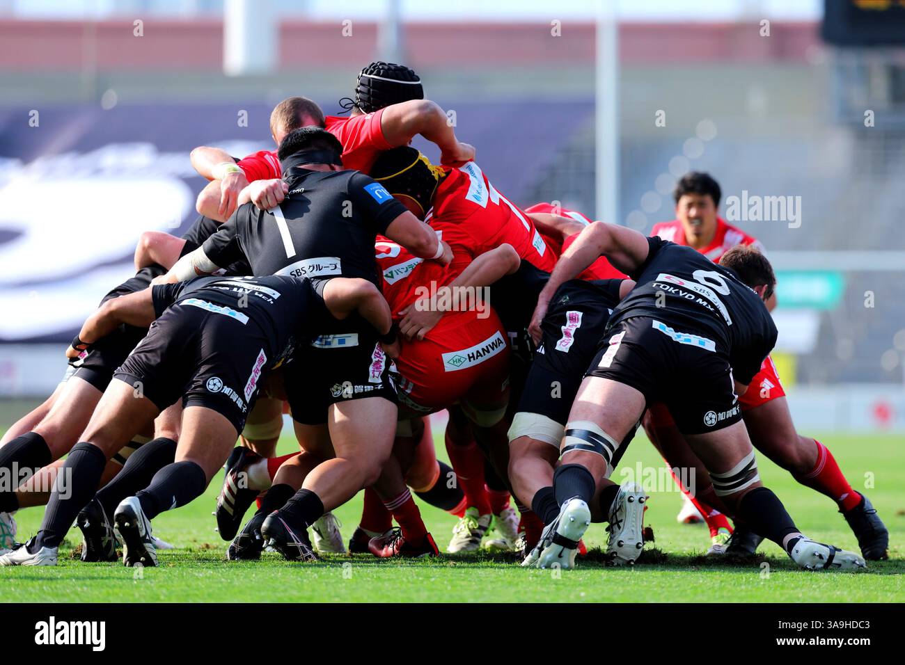 Tokyo, Japan. 30th Mar, 2025. General view/Two team groups Rugby : 2024-25 Japan Rugby League ...