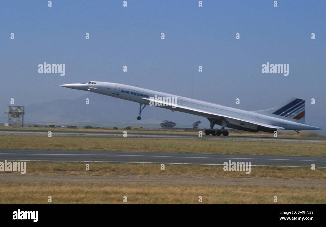 May 21, 1988; San Diego, CA, USA; The Concorde is a supersonic jet that ...