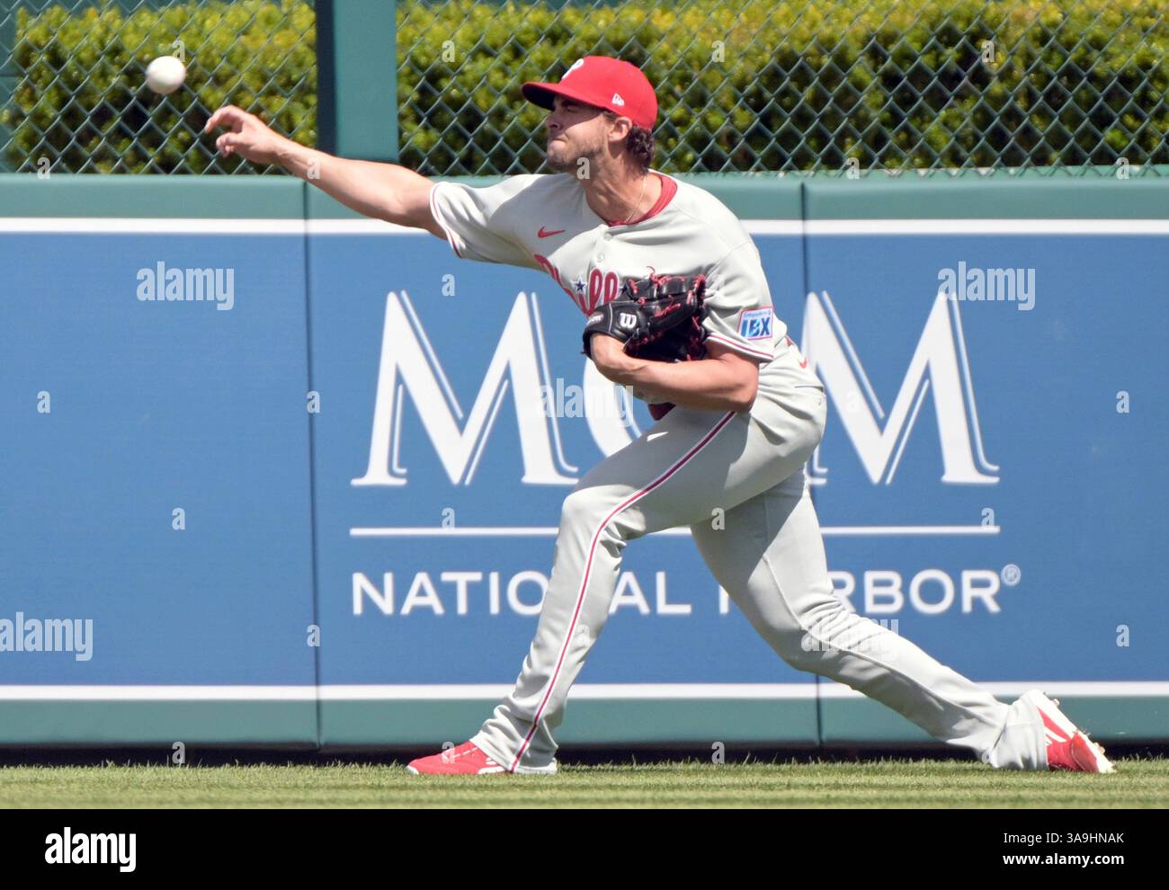 WASHINGTON, DC - MARCH 30: Philadelphia Phillies pitcher Aaron Nola (27 ...