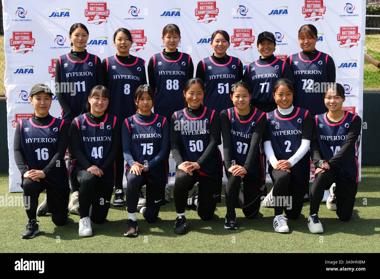 Fujitsu Kawasaki Stadium, Kanagawa, Japan. 30th Mar, 2025. Hyperion Tokyo team group, MARCH 30 ...