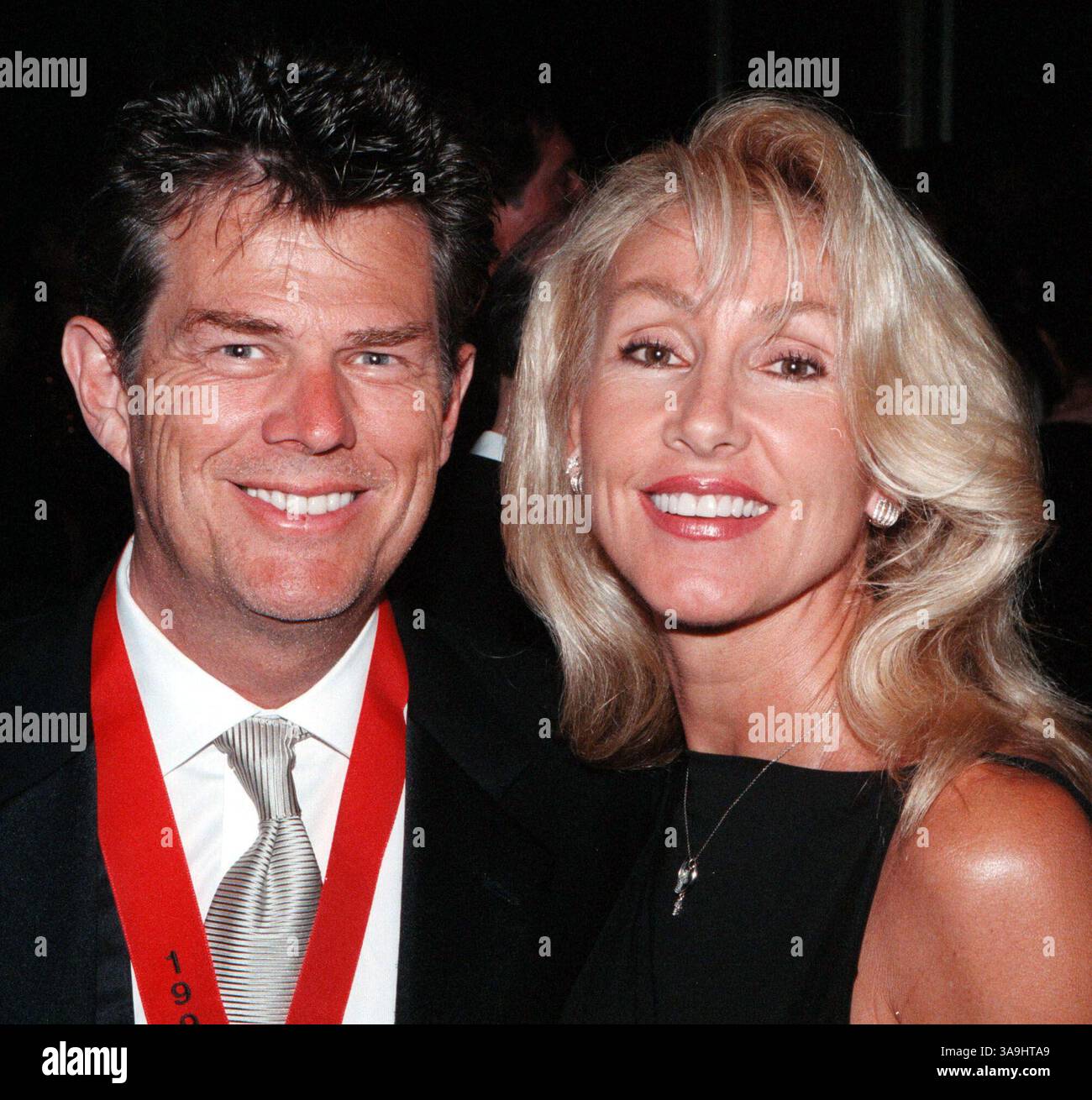 May 18, 1999; Los Angeles, CA, USA; David Foster with Linda Thompson ...