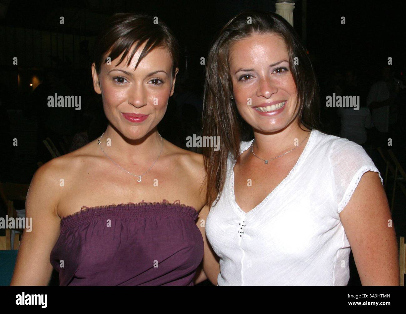 Jul 13, 2002; Hollywood, CA, USA; Actresses ALYSSA MILANO & HOLLY MARIE ...