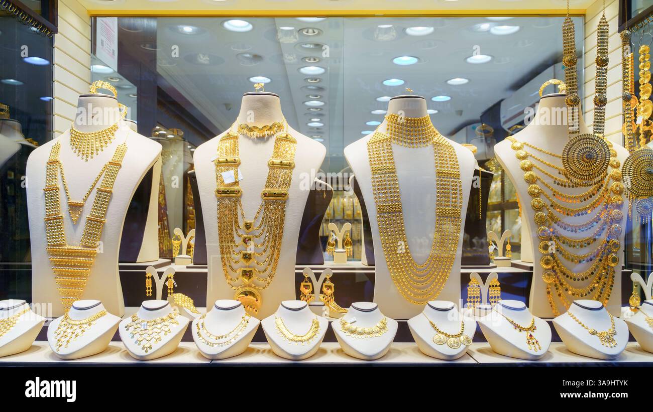 Manama, Bahrain - Jan 08 2024, A close-up view of the showcase of a ...