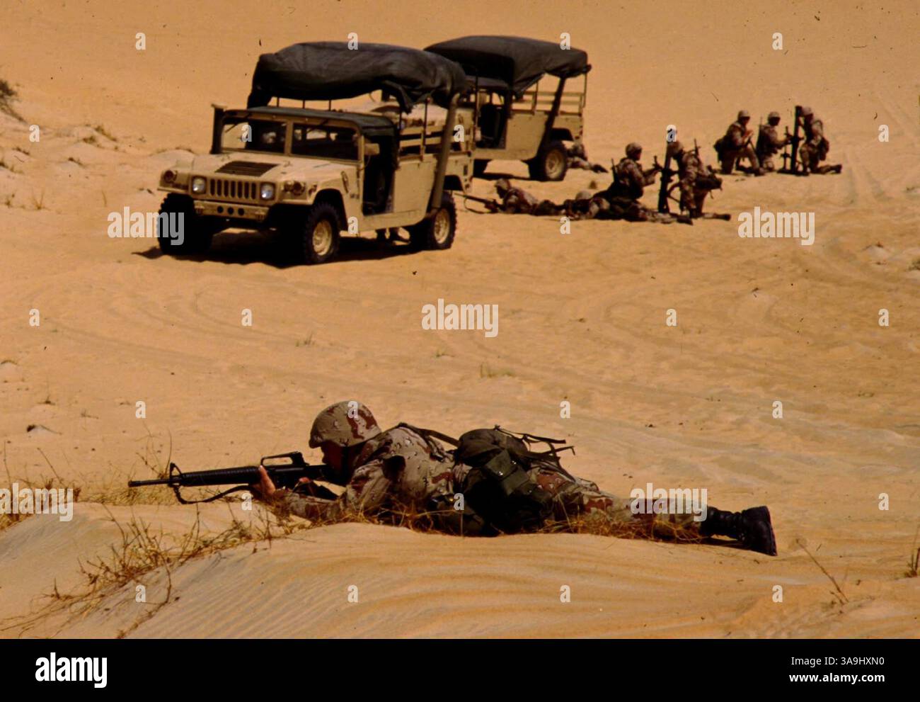 Aug 26, 1990; Persian Gulf, Kuwait; Persian Gulf War: Gulf War soldier ...
