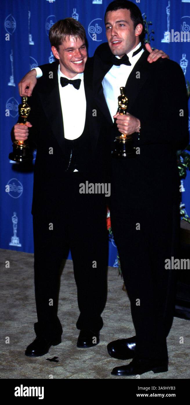 Mar 01, 1998; Hollywood, California, USA; Actor Matt Damon, star of 'Saving Private Ryan' and ...