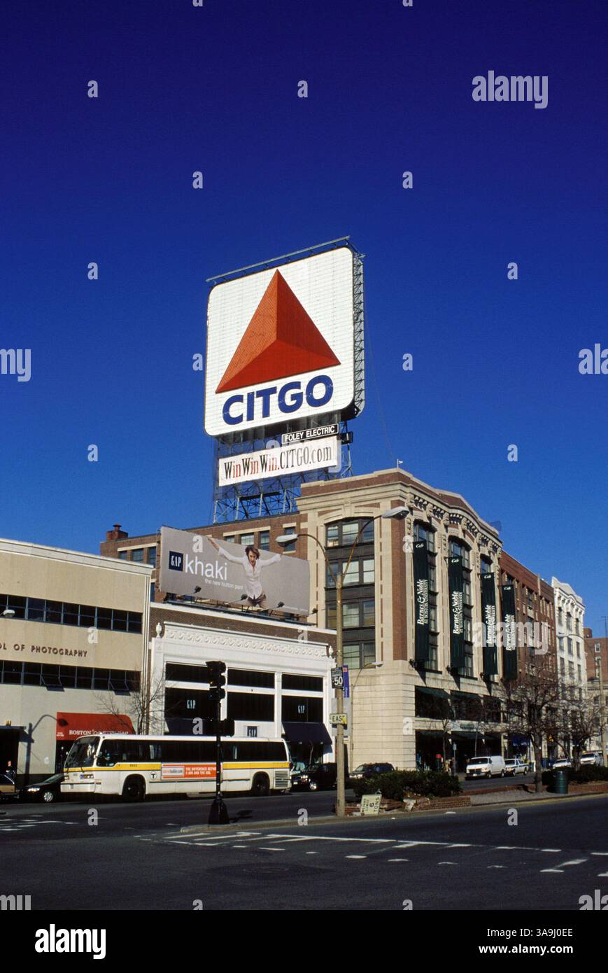 Feb 26, 2002; Boston, MA, USA; The famous Citgo sign in Boston's ...