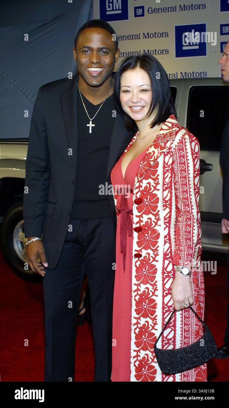 March 18, 2003; Hollywood, CA, USA; Actor WAYNE BRADY and wife Mandie ...