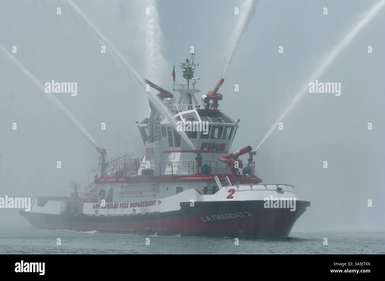 Aug 04, 2005; San Pedro, CA, USA; Los Angeles County Fire Department's ...