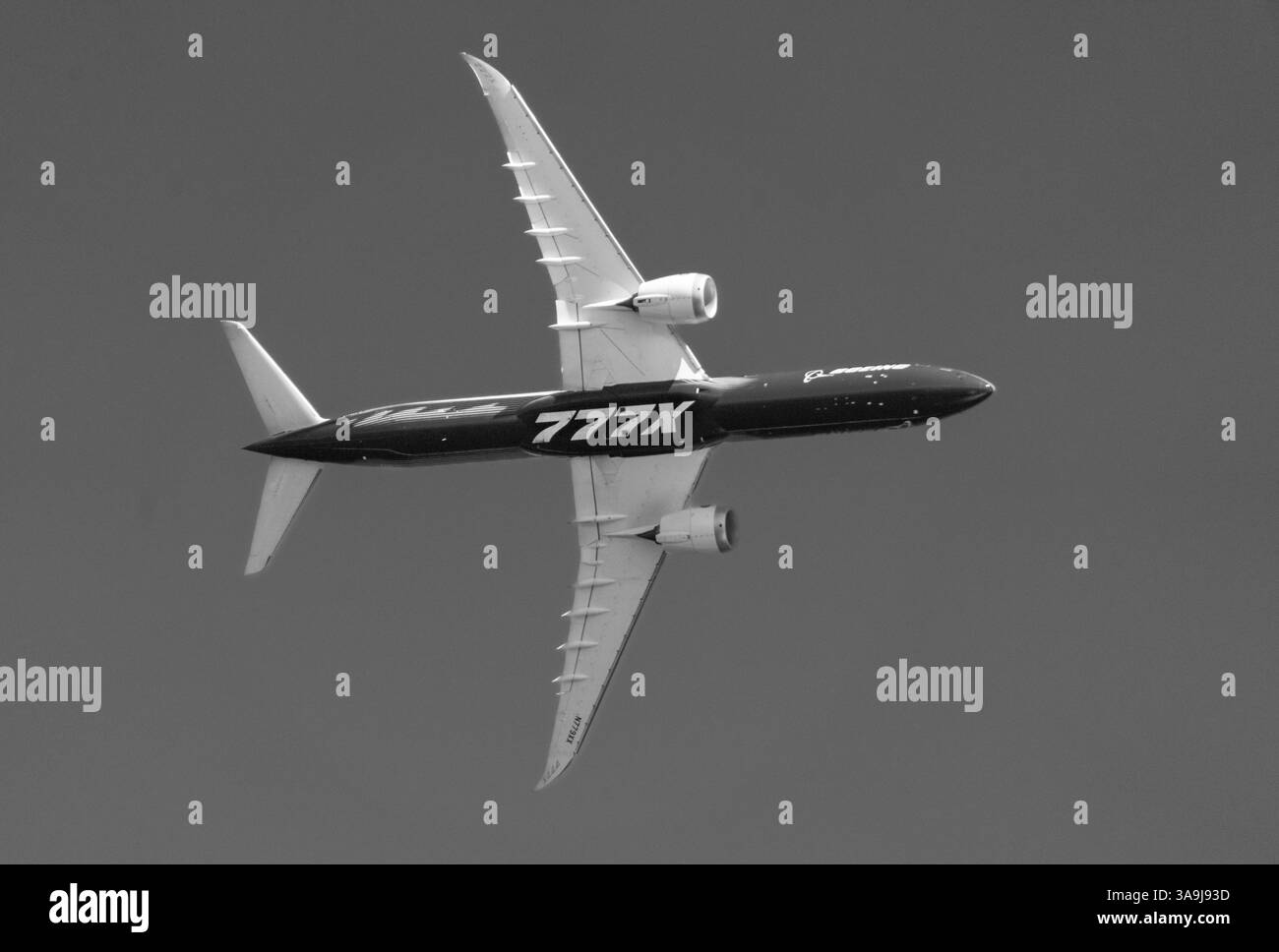 Boeing 777x on display during the 2024 Seafair Festival in Seattle, WA ...