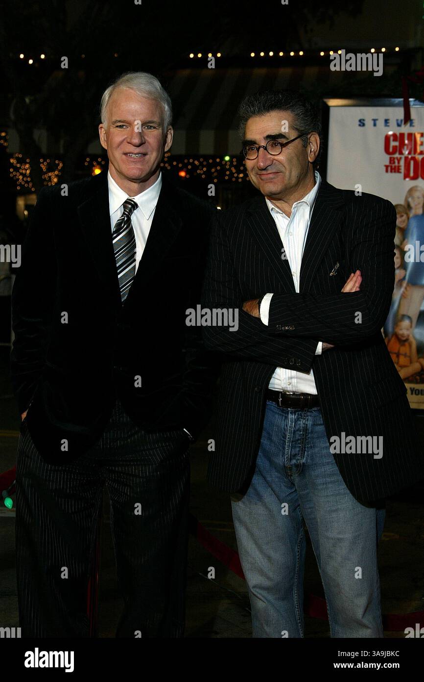 Dec 13, 2005; Westwood, CA, USA; Actors STEVE MARTIN and EUGENE LEVY at ...