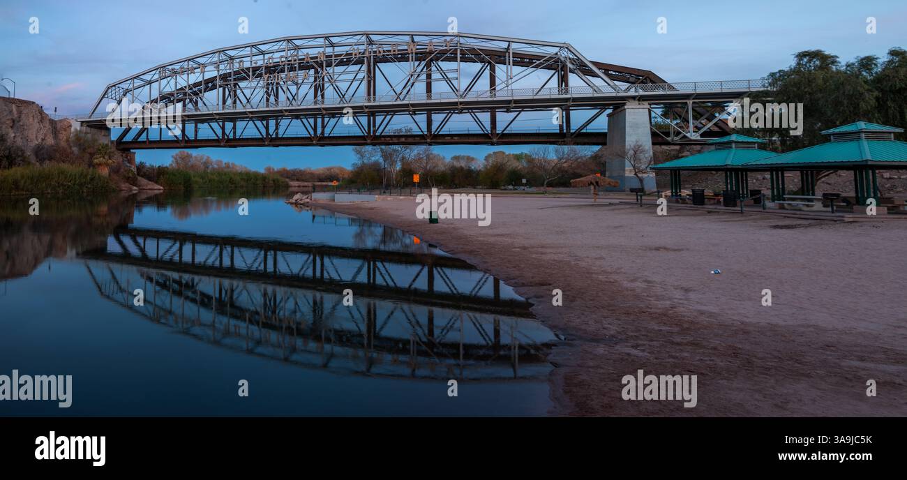 Ocean-to-Ocean Bridge in Yuma, Arizona, spanning the Colorado River at ...