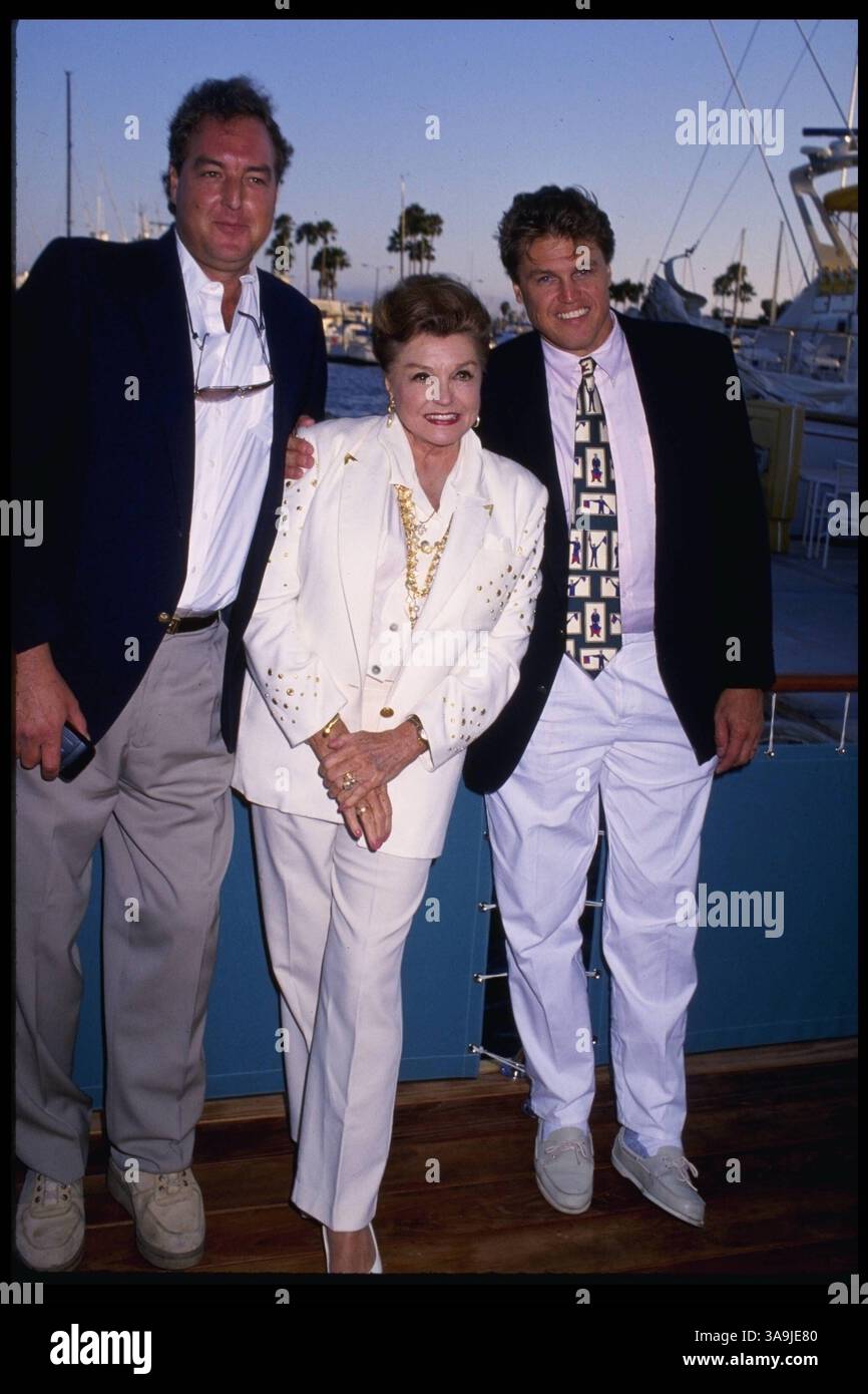 July 22, 1994; Hollywood, CA, USA; ESTHER WILLIAMS and her sons attend ...