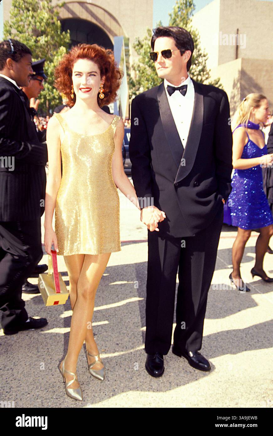 Jul 25, 1993; Los Angeles, CA, USA; Actress LARA FLYNN BOYLE and her ...