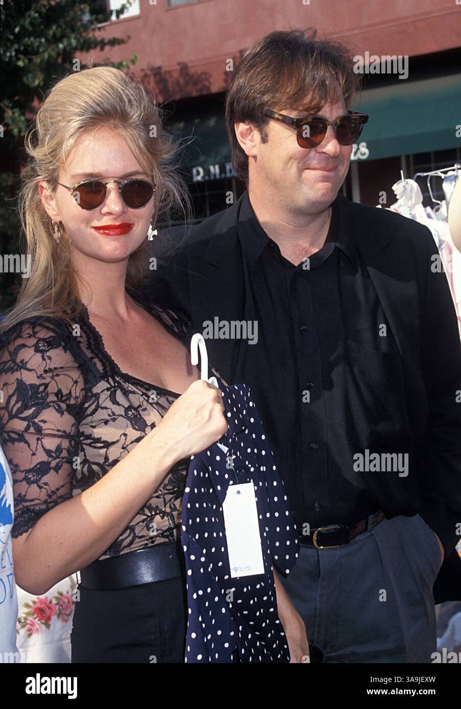 Sep 09, 1993; Los Angeles, CA, USA; Actor DAN AYKROYD and his wife ...