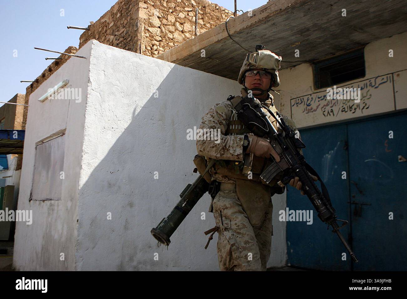 Jul 29, 2006; Barwanah, IRAQ; Pfc. ETHAN NAGEL, a 19-year-old Marine ...