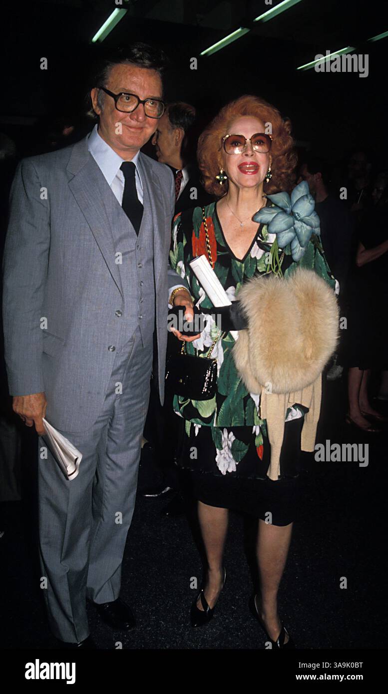 Aug 15, 1989; Los Angeles, CA, USA; Original 'Tonight Show' host, comedian STEVE ALLEN and wife ...