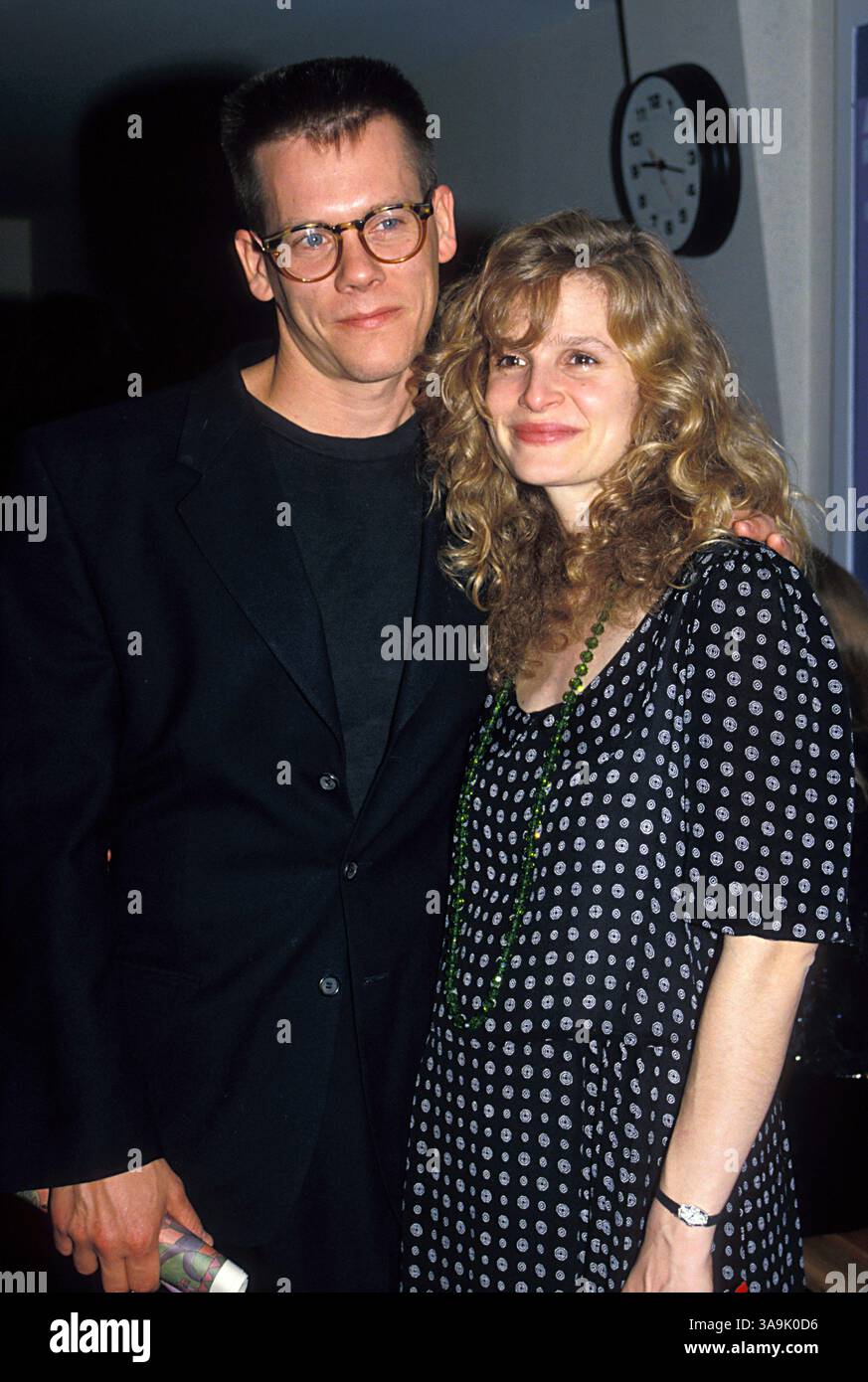 Mar 03, 1993; Los Angeles, CA, USA; Actor KEVIN BACON and wife KYRA ...