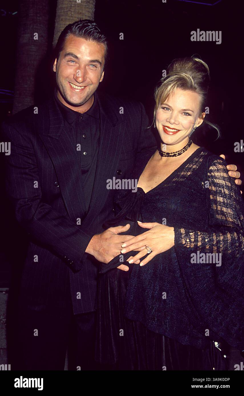 Nov 11, 1993; Los Angeles, CA, USA; Actor DANIEL BALDWIN and his wife ...