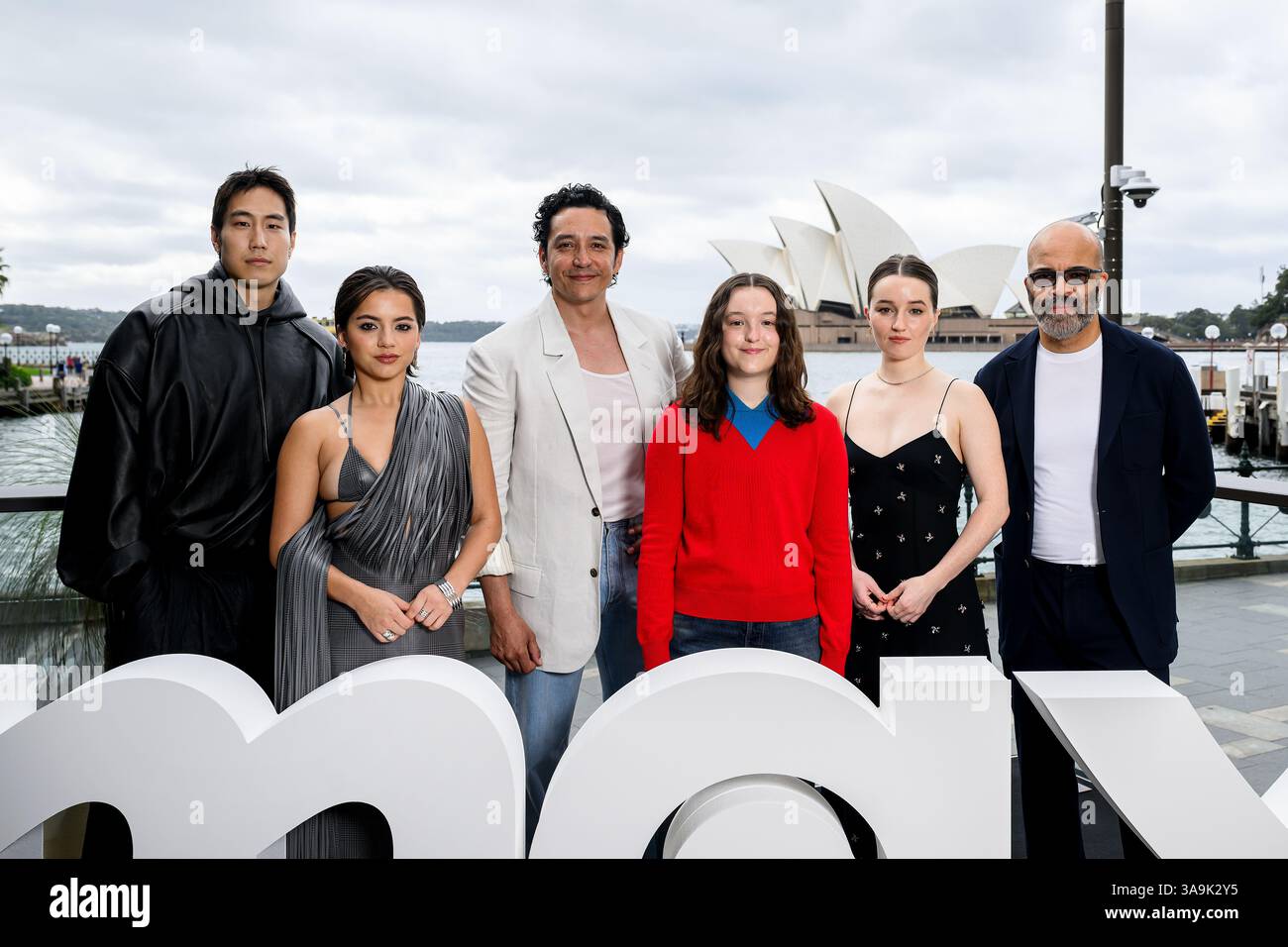 (L-R) The Last of Us season 2 cast members Young Mazino, Isabela Merced ...
