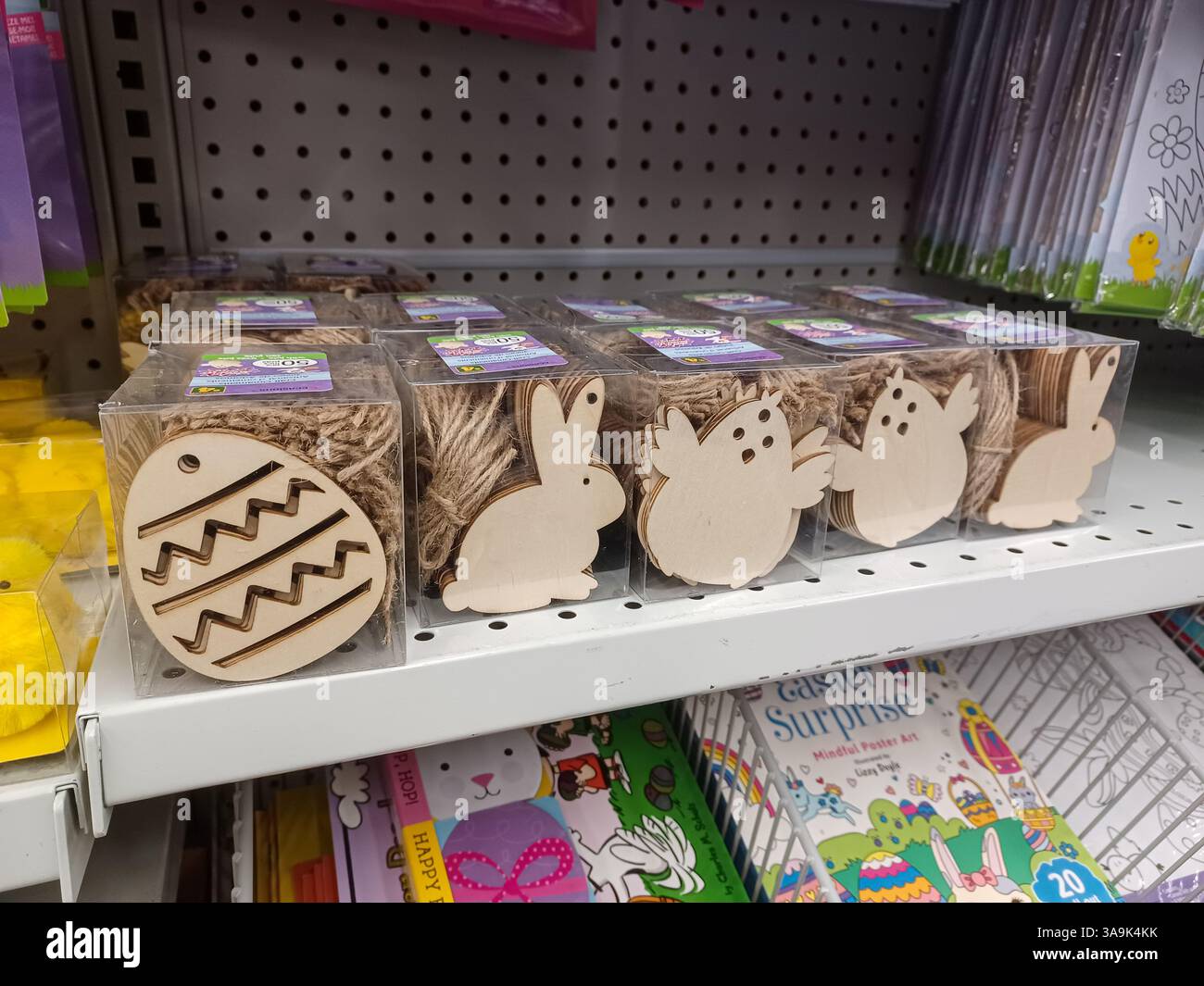 Toronto, ON, Canada – January 31, 2025: A vibrant aisle at Dollarama is ...