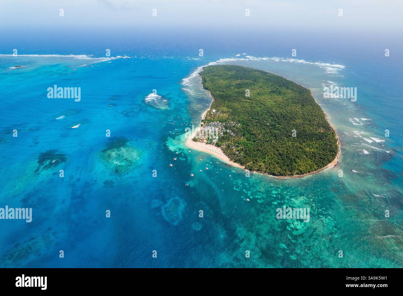 Breathtaking Aerial View of Daku Island, Siargao – A Tropical Haven ...