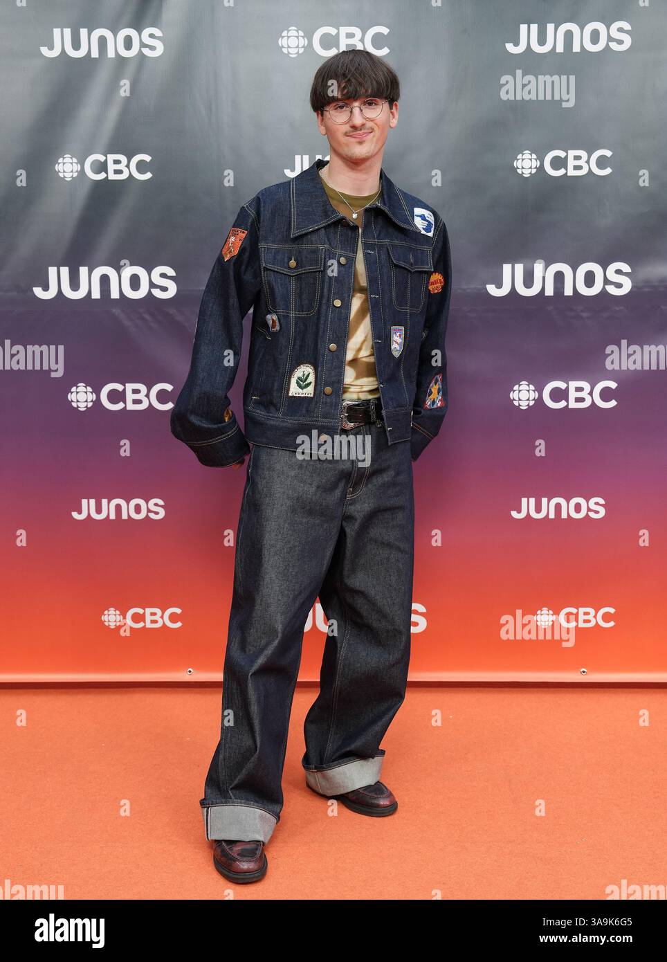 Fredz arrives for the Juno Awards, in Vancouver, on Sunday, March 30 ...