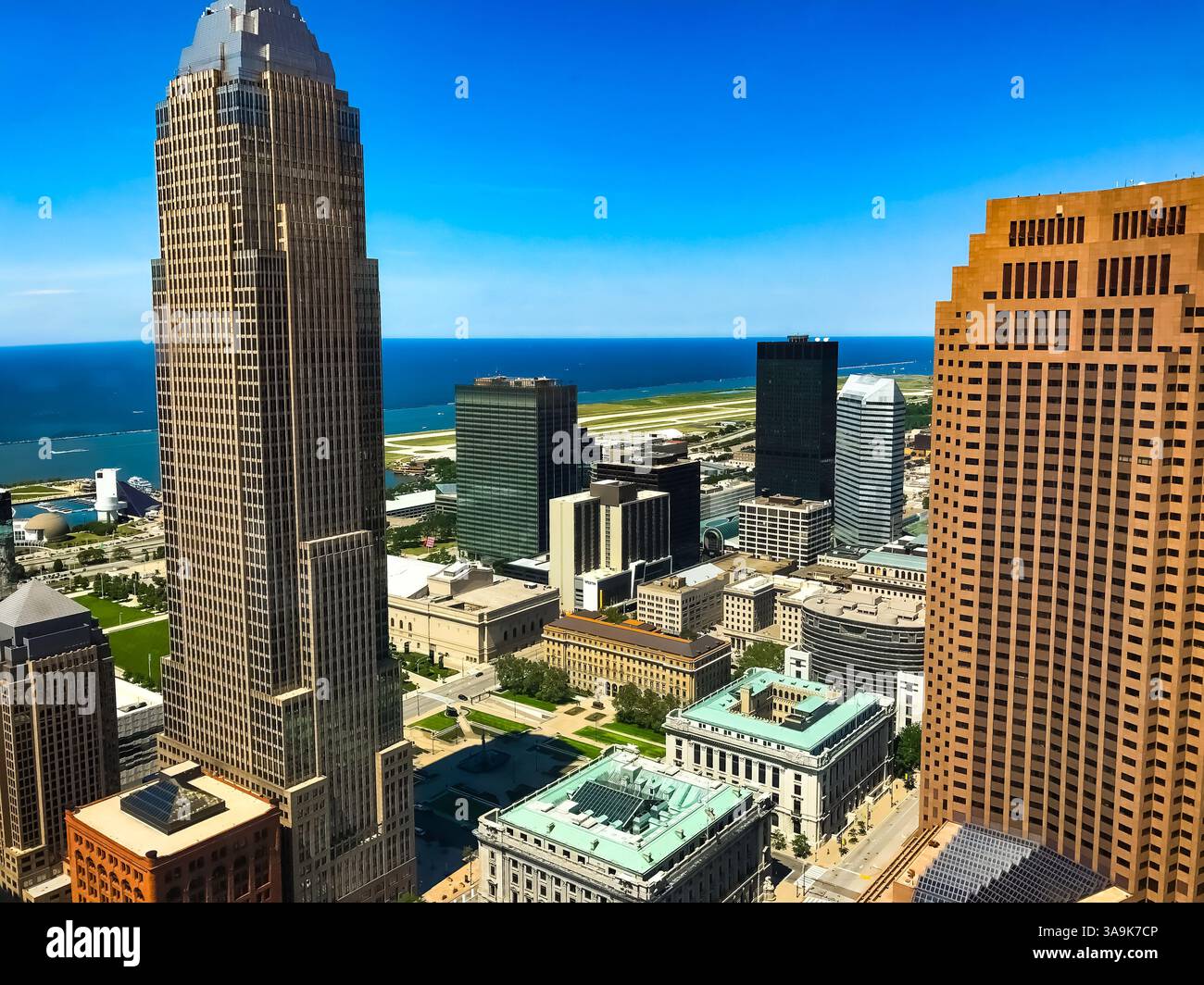 Cleveland skyline form Terminal Tower Stock Photo - Alamy