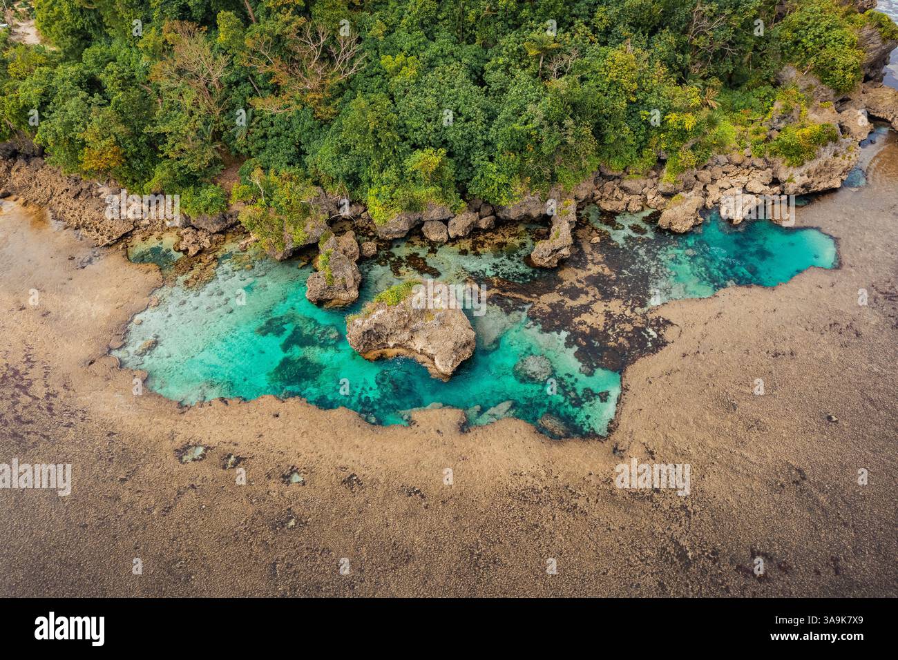 Breathtaking Aerial View of Sohoton Cove – A Hidden Paradise of Lush ...