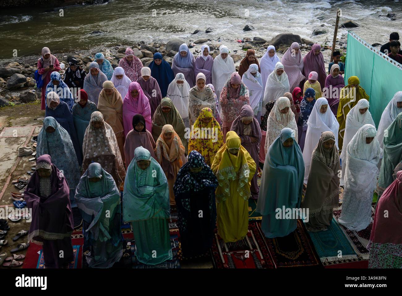 March 31, 2025, Bogor, West Java, Indonesia: Indonesia Muslims attend ...