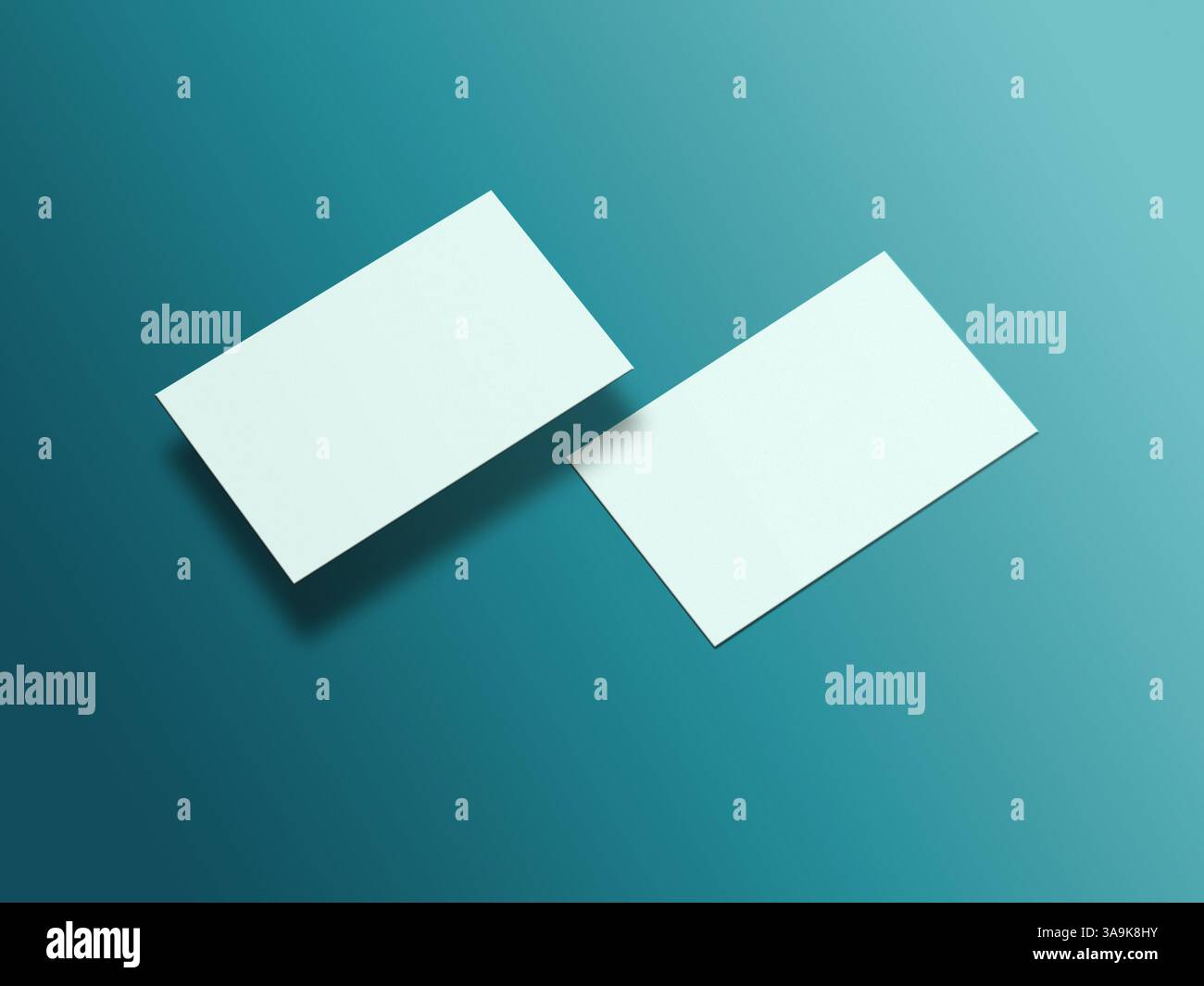 Premium Business visiting card mock-up with front and back. Invite, ID ...
