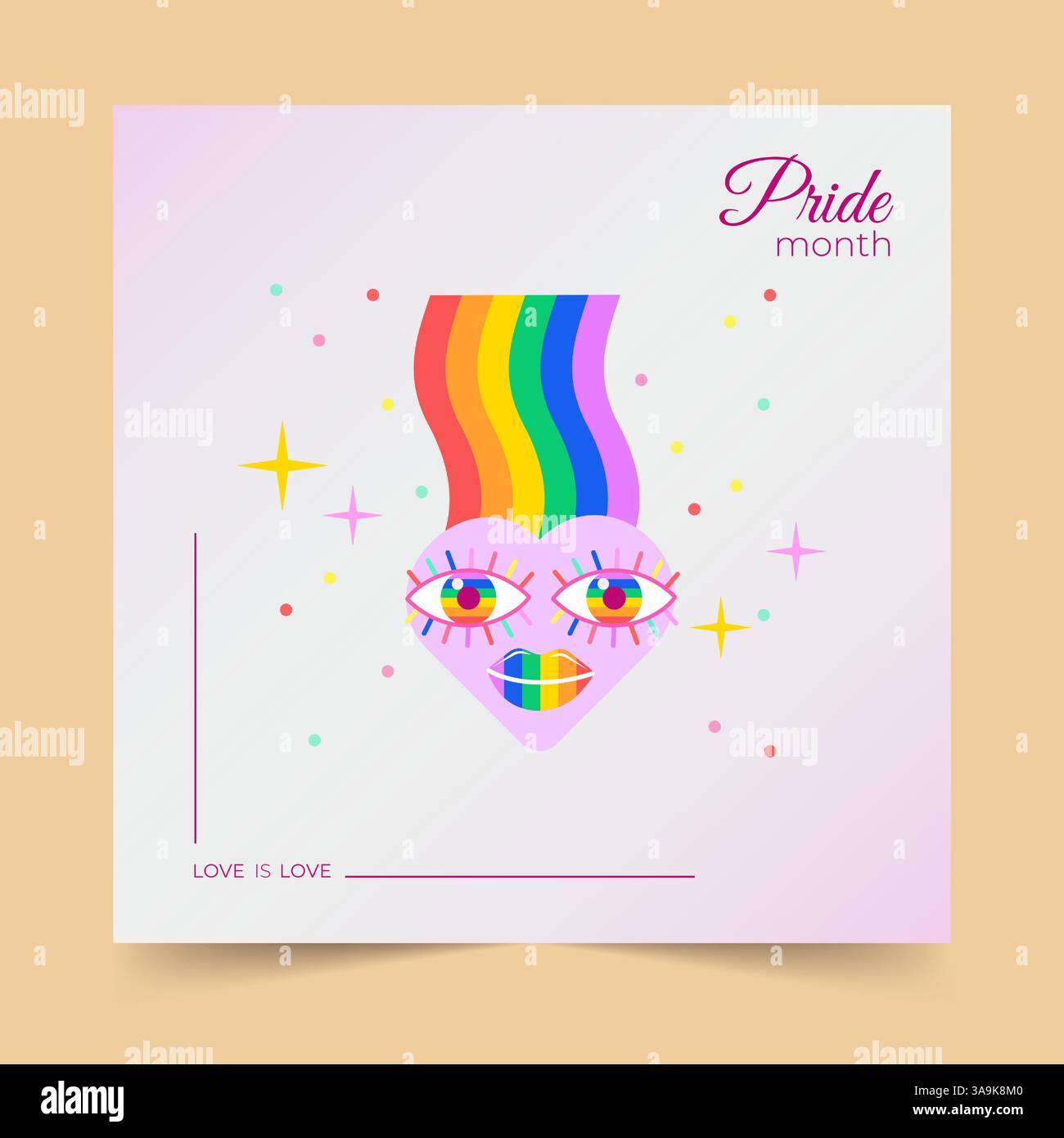 Stylized Rainbow Design Reflecting Acceptance and Diversity, vector ...