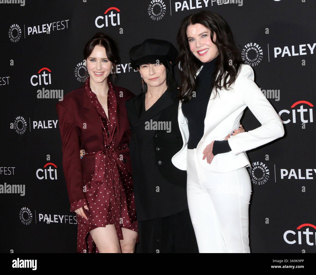 Ca. 29th Mar, 2025. Rachel Brosnahan, Amy Sherman-Palladino, Lauren ...