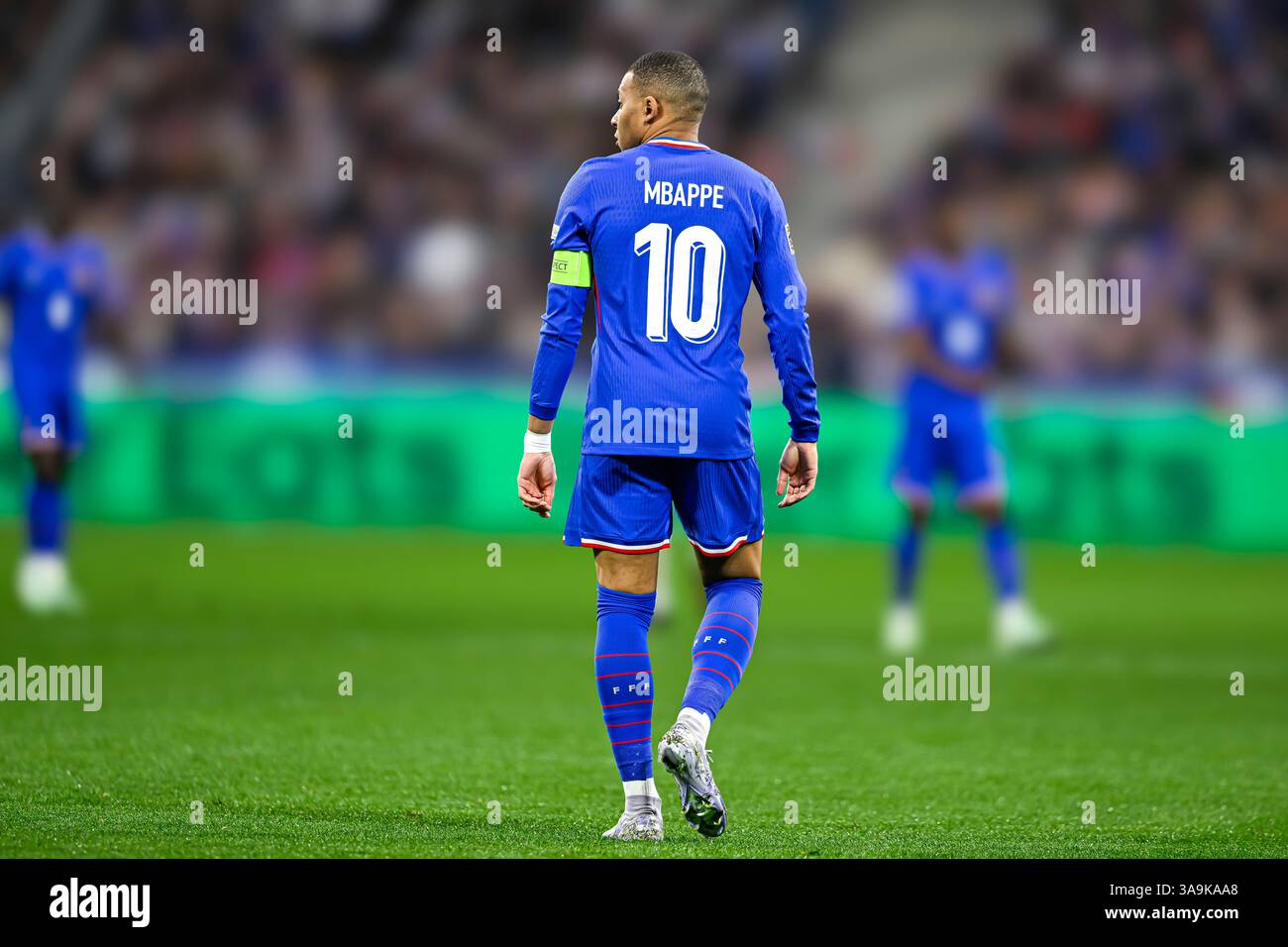 Saint Denis, France. 23rd Mar, 2025. Kylian Mbappe from back during the ...