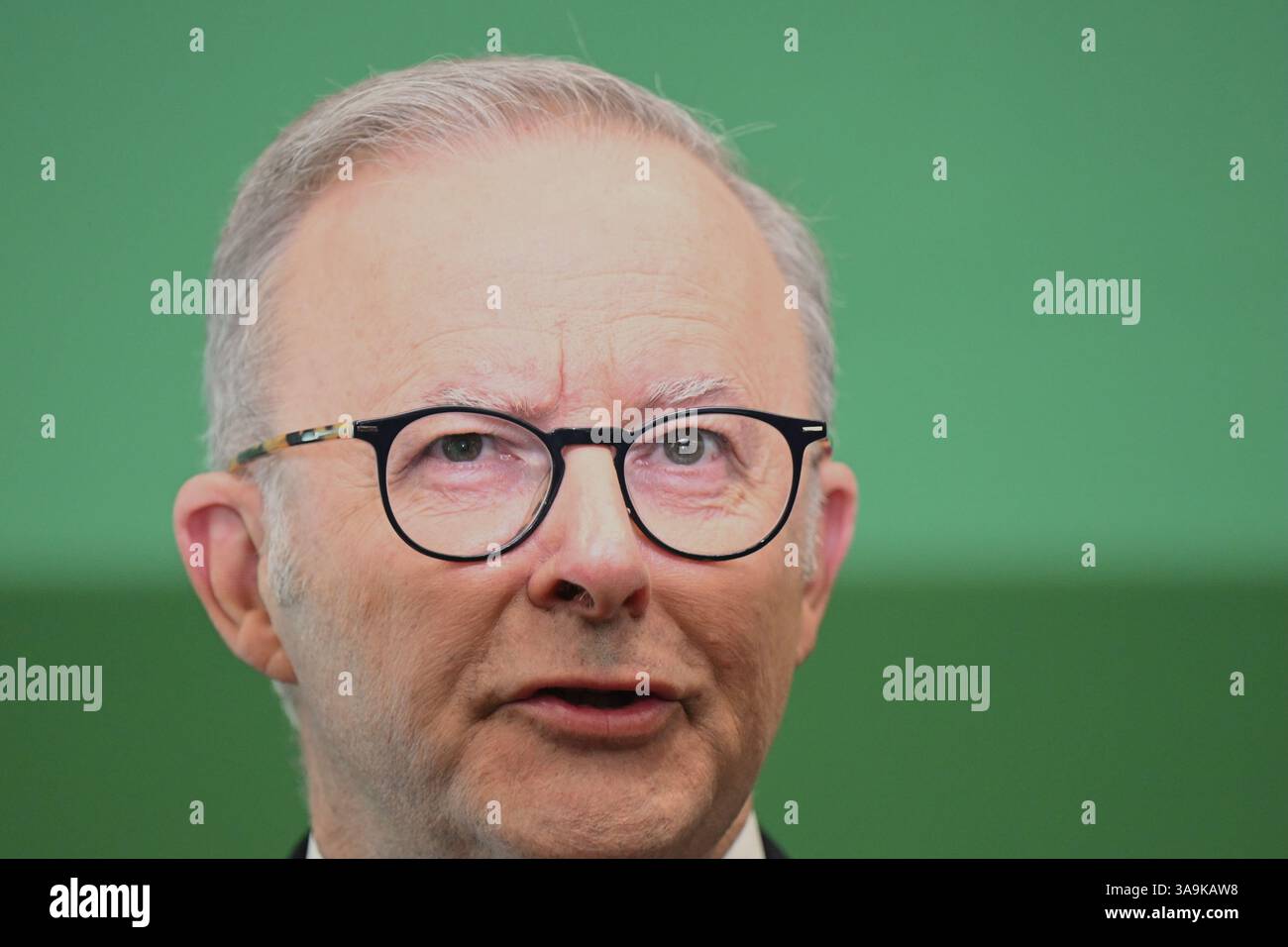 Perth, Australia. 31st Mar, 2025. Australian Prime Minister Anthony ...