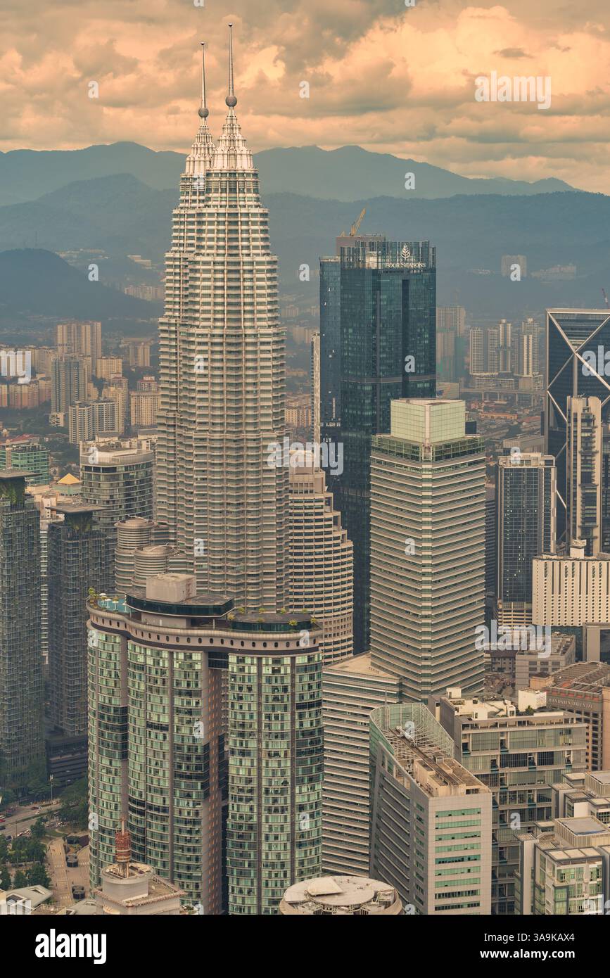 The observation deck of Kuala Lumpur Tower in Malaysia offers a ...