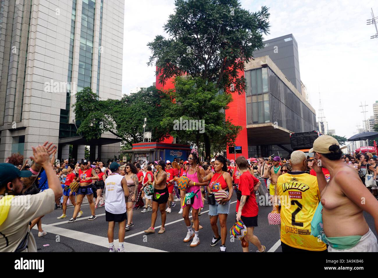 People attend the Transmasculine March for transgender rights, at ...