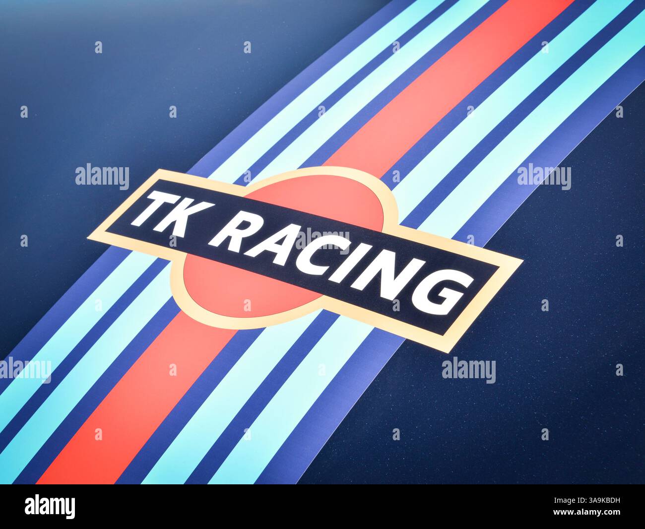 TK Racing emblem on a Porsche at a car show at Griot's Garage in Tacoma ...