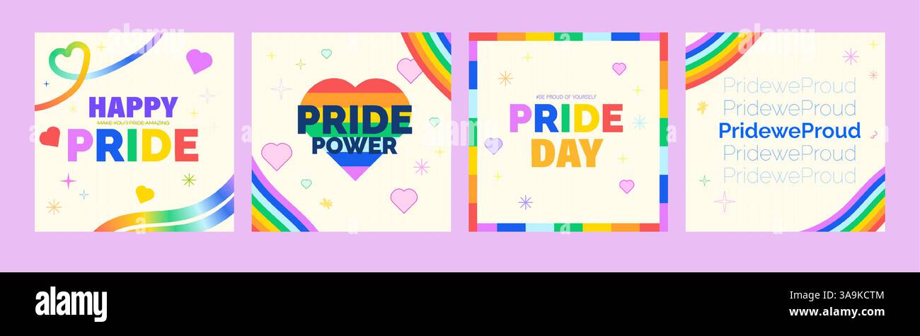 Collection of Pride Themed Designs - Happy Pride, Power, and Pride Day ...