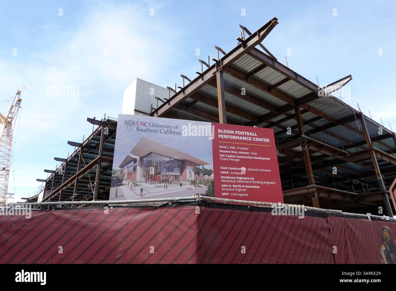 The construction stie of the Bloom Football Performance Center at the ...