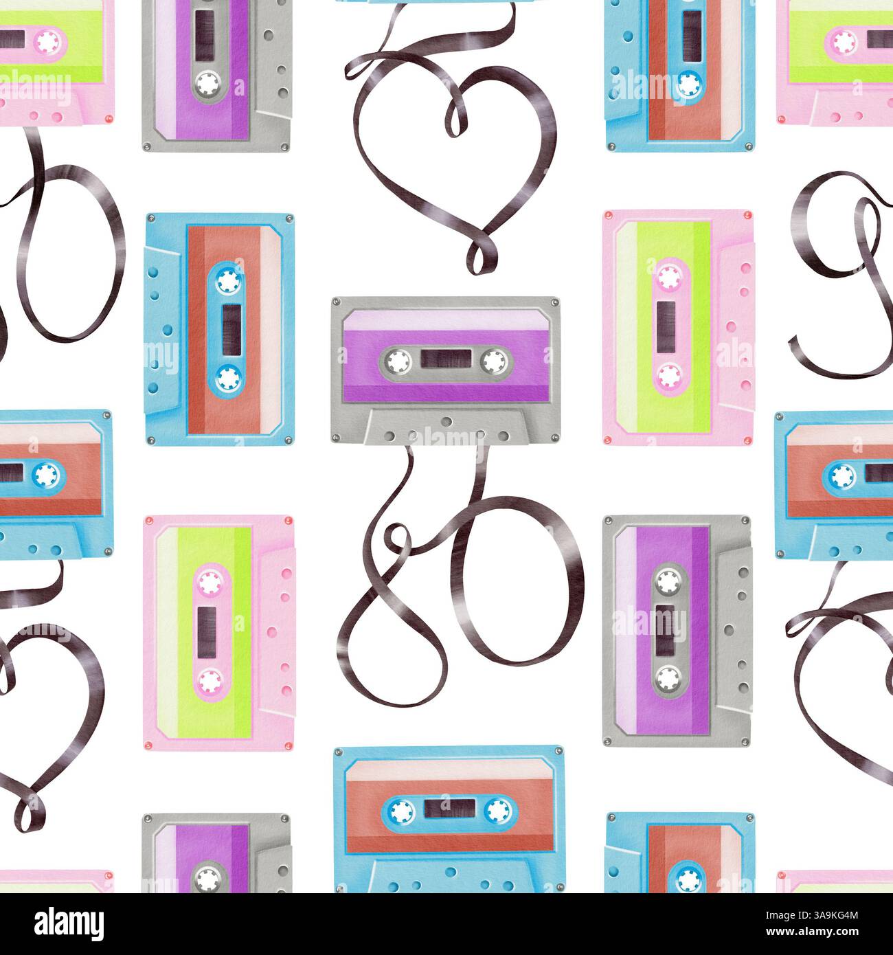 Portable player audio cassettes from 80's,90's style,tapes in shape 80 ...