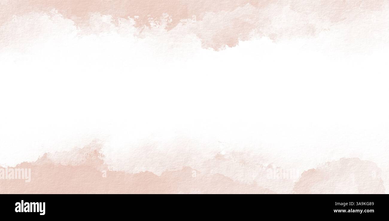Watercolor background of delicate pink color as horizontal template for ...