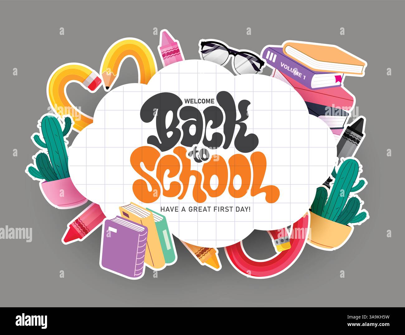 First day of school clipart hi-res stock photography and images - Alamy