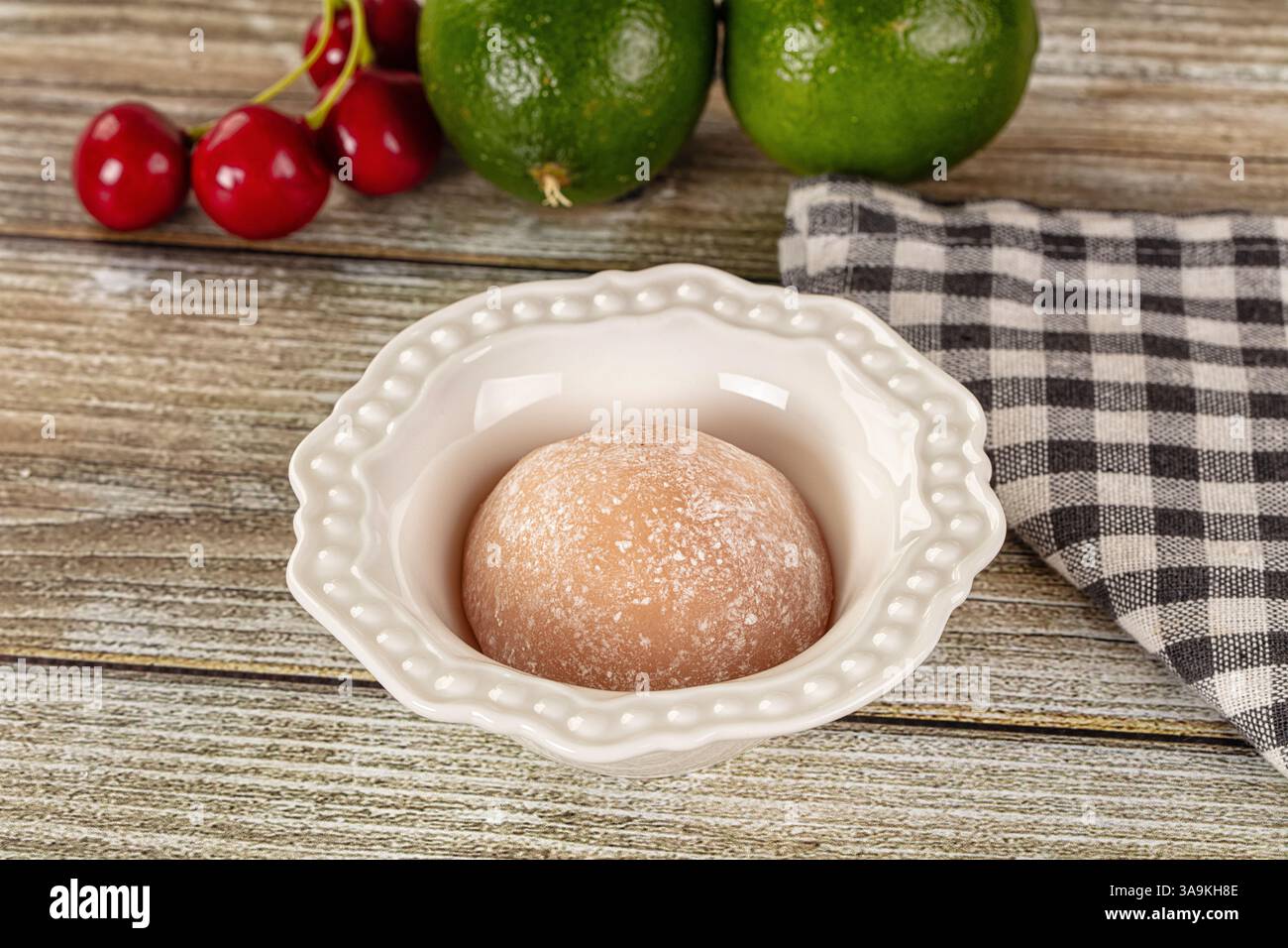 Japanese rice dessert mochi cake with cream Stock Photo - Alamy